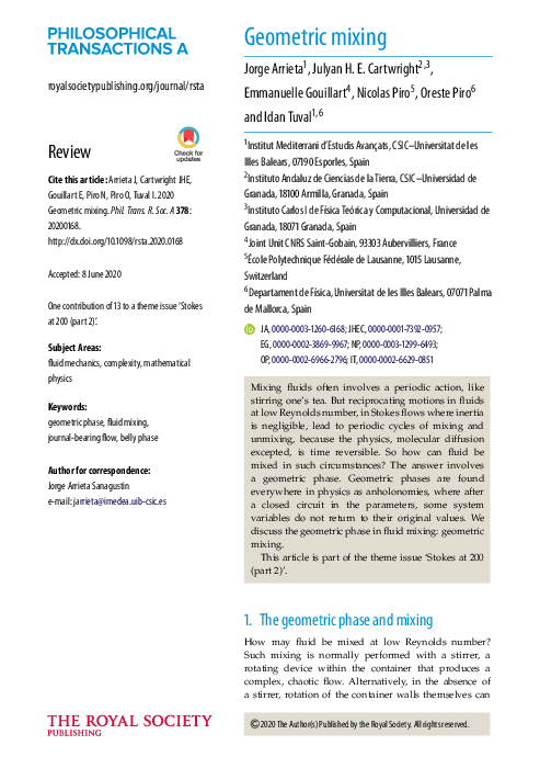 (PDF) Geometric mixing