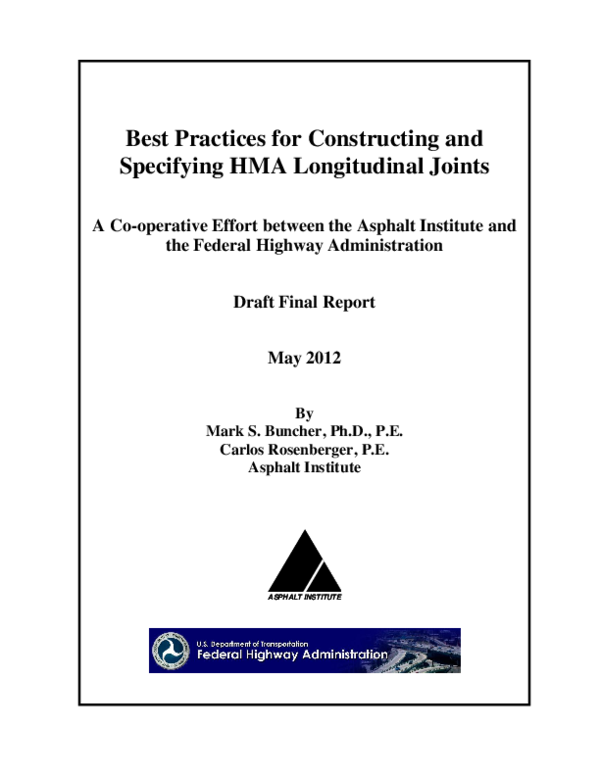 (PDF) Best Practices for Constructing and Specifying HMA Longitudinal ...