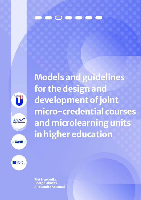 (PDF) Models and guidelines for the design and development of joint ...