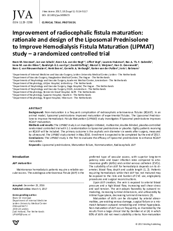 (PDF) LIPMAT: Liposomal Prednisolone for RCAVF Maturation