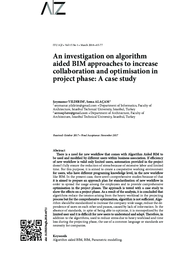 (PDF) BIM Algorithm Strategies for Enhanced Project Collaboration and ...