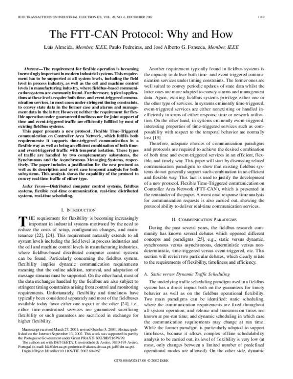 (PDF) The FTT-CAN protocol: why and how