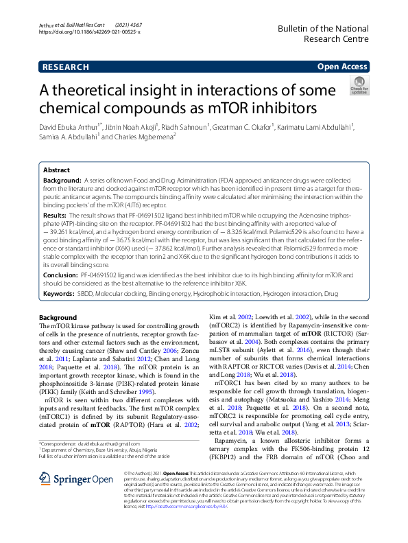 (PDF) A theoretical insight in interactions of some chemical compounds ...