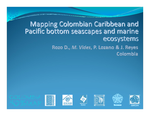 (PDF) Mapping Colombian Caribbean and Pacific bottom seascapes and marine ecosystems
