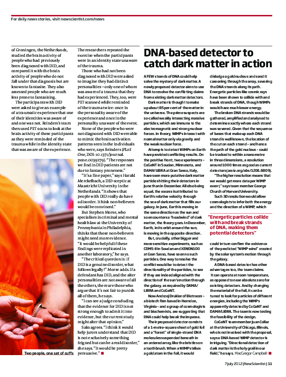 (PDF) DNA could solve mystery of dark matter