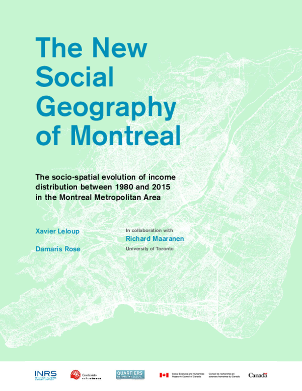 (PDF) The New Social Geography of Montreal: The socio-spatial evolution ...