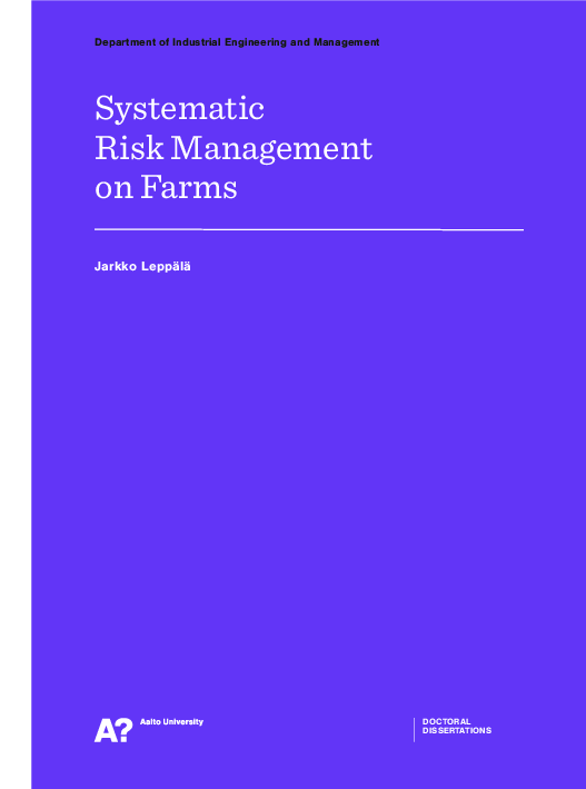 (PDF) Systematic risk management on farms