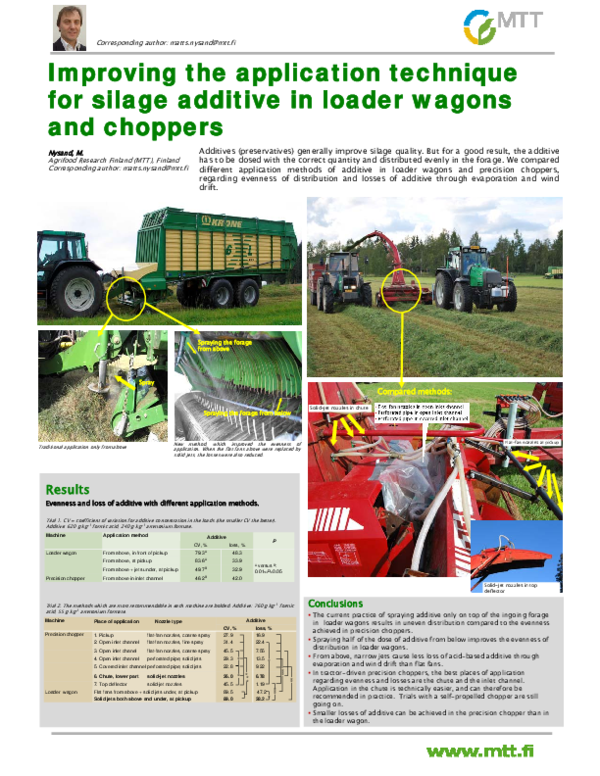 (PDF) Improving the application technique for silage additive in loader ...