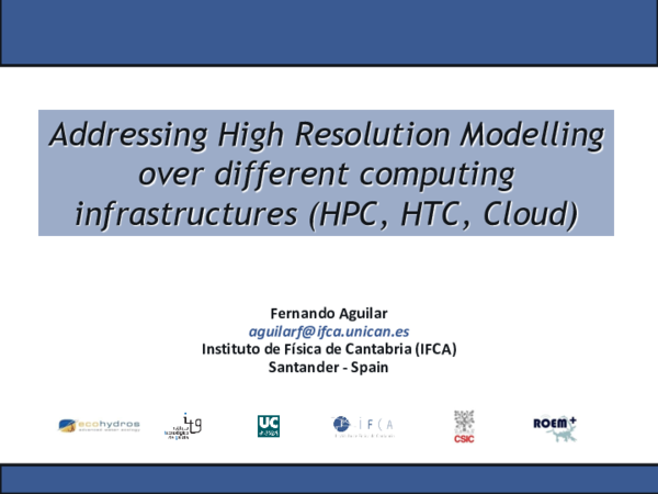 (PDF) Addressing High Resolution modelling over different computing ...