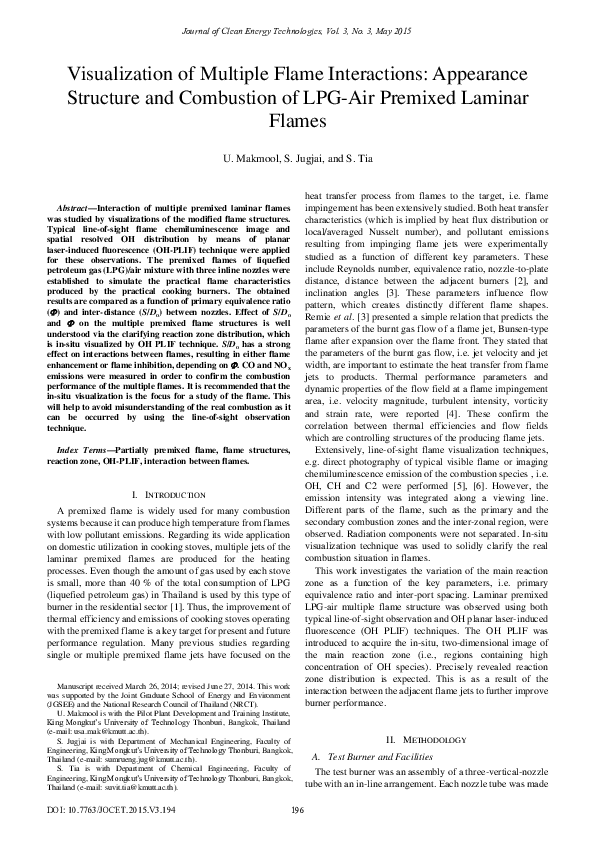 (PDF) Visualization of Multiple Flame Interactions: Appearance ...