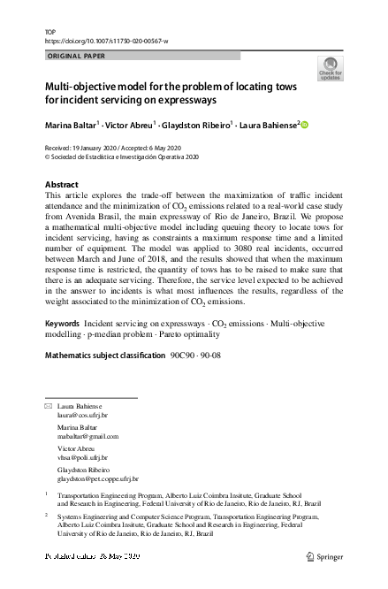 (PDF) Multi-objective model for the problem of locating tows for ...