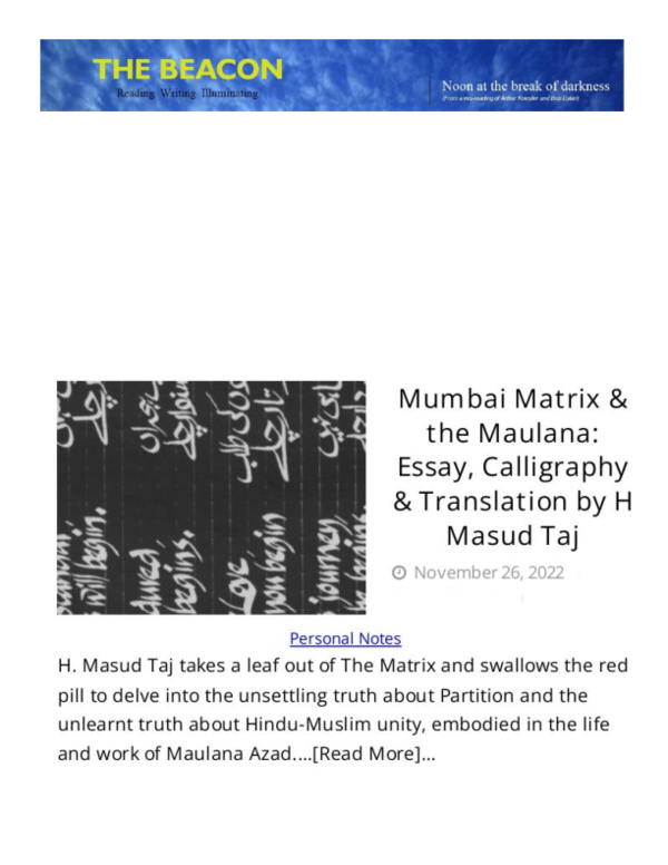 (PDF) Mumbai Matrix & the Maulana