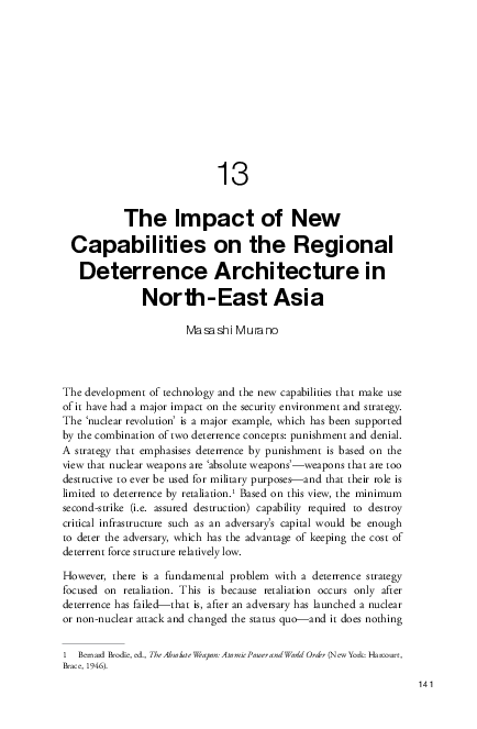 (PDF) The Impact of New Capabilities on the Regional Deterrence ...