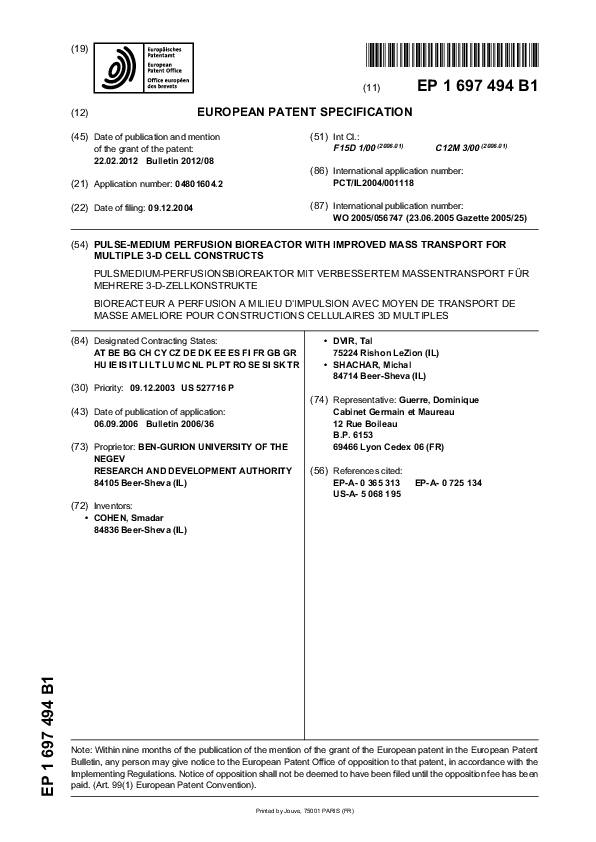 (PDF) Pulse-medium perfusion bioreactor with improved mass transport ...