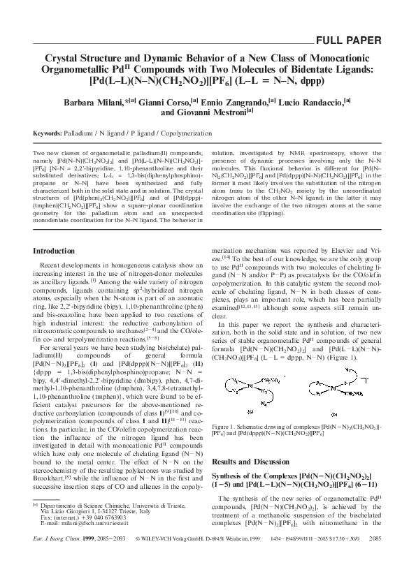 (PDF) Crystal Structure and Dynamic Behavior of a New Class of ...
