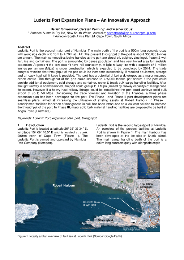 (PDF) Luderitz Port expansion plans - an innovative approach