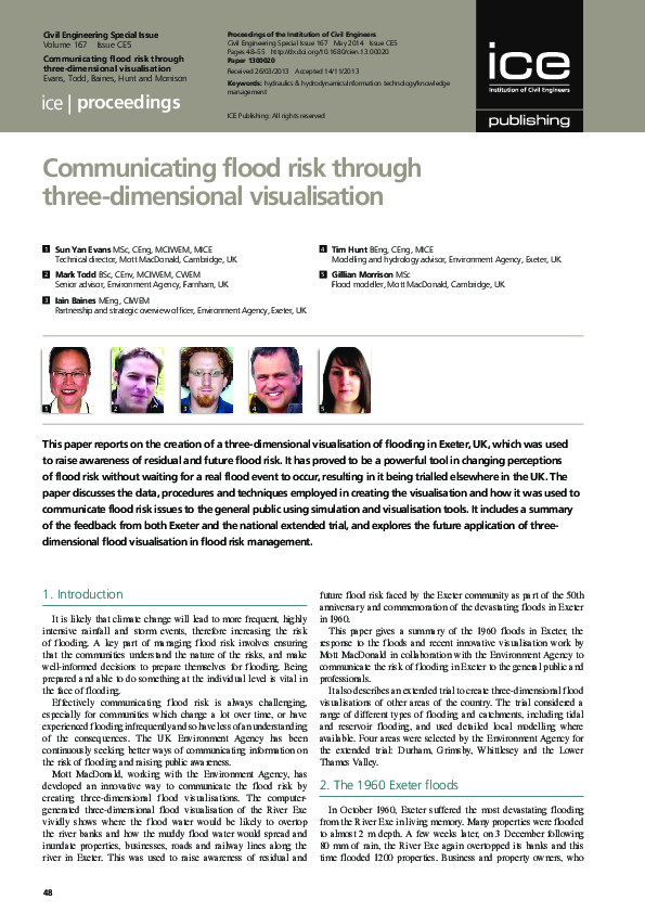 (PDF) Communicating flood risk through three-dimensional visualisation
