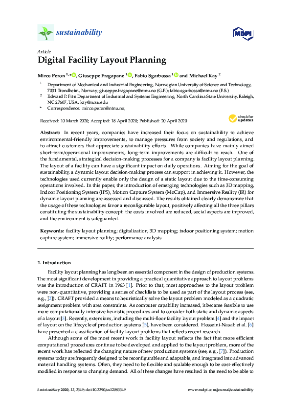 (PDF) Digital Facility Layout Planning