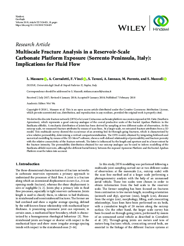 (PDF) Multiscale Fracture Analysis in a Reservoir-Scale Carbonate Platform Exposure (Sorrento ...