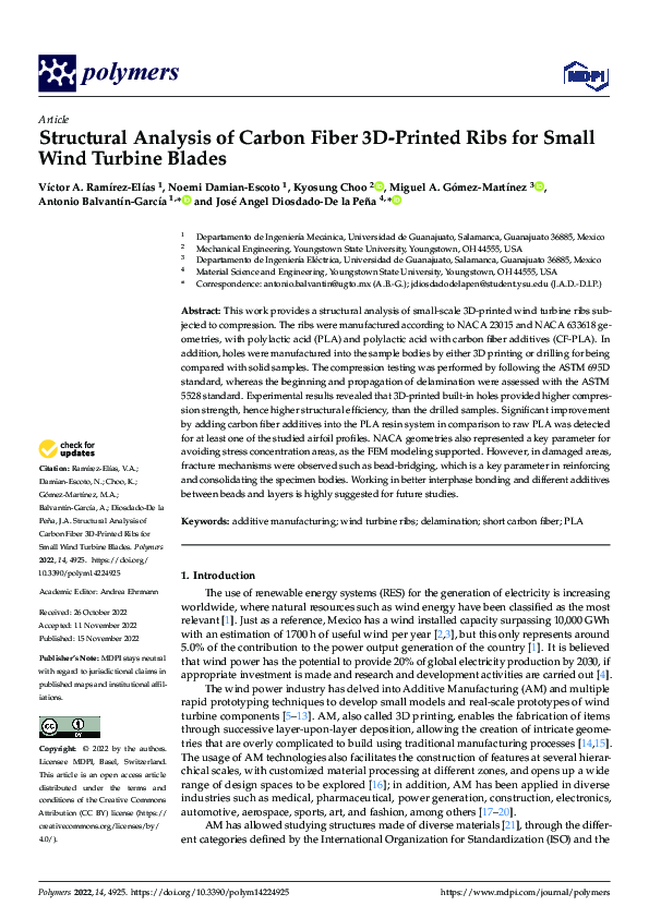 Pdf Structural Analysis Of Carbon Fiber 3d Printed Ribs For Small 2440