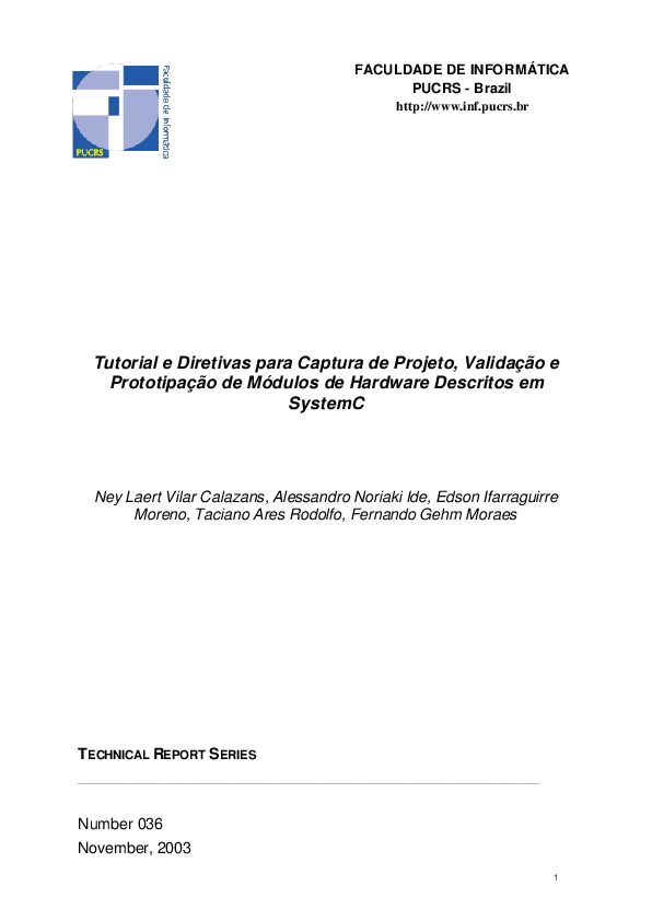 (PDF) Tutorial e Diretivas para Captura de Projeto, Valida o e Prototipa o de M dulos de ...