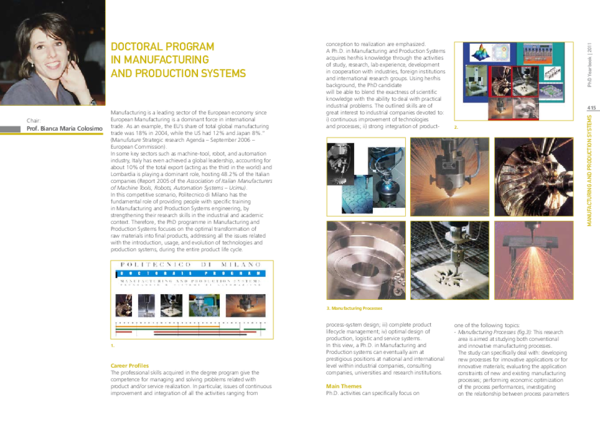(PDF) Doctoral Program in Manufacturing and Production Systems