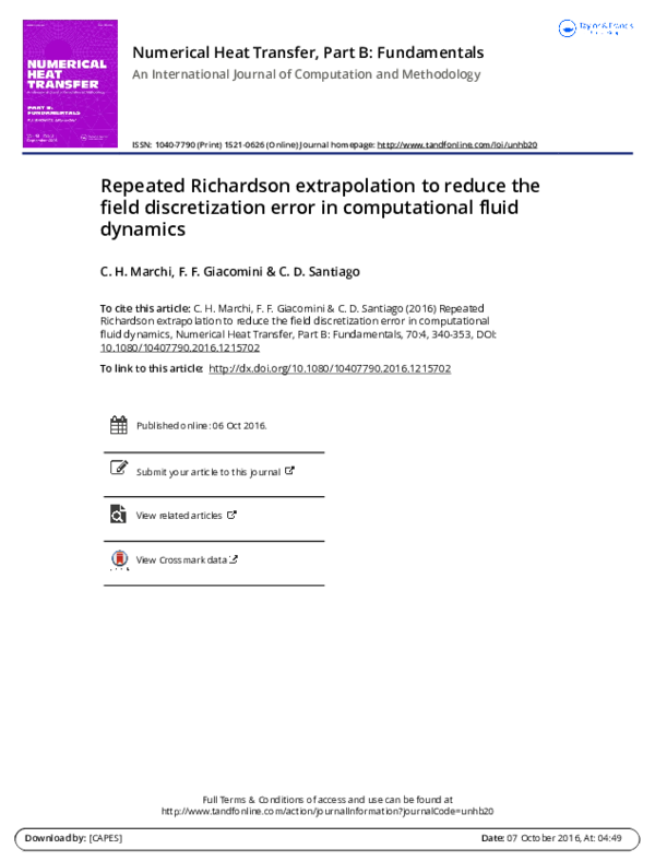 (PDF) Repeated Richardson extrapolation to reduce the field discretization error in ...