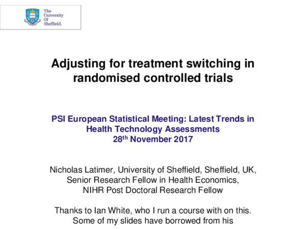 (PDF) Adjusting for treatment switching in randomised controlled trials ...