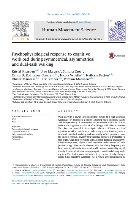 (PDF) Psychophysiological response to cognitive workload during ... (PDF) Psychophysiological response to cognitive workload during ...