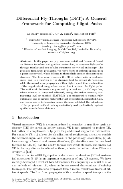 (PDF) Differential Fly-Throughs (DFT): A General Framework for ...
