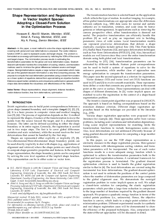 (PDF) Shape Representation and Registration in Vector Implicit Spaces ...