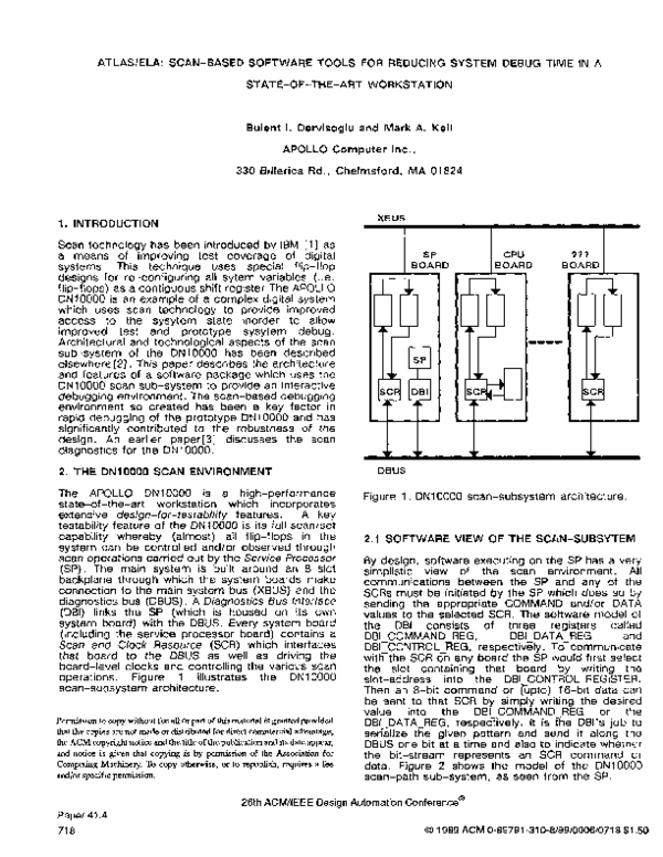 (PDF) ATLAS/ELA: scan-based software tools for reducing system debug ...