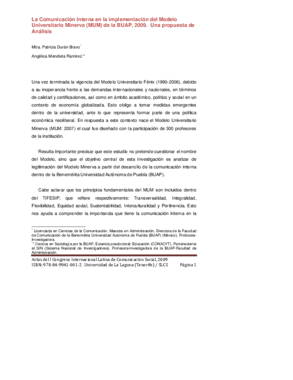 (PDF) La Comunicación Interna en la implementación del Modelo ...