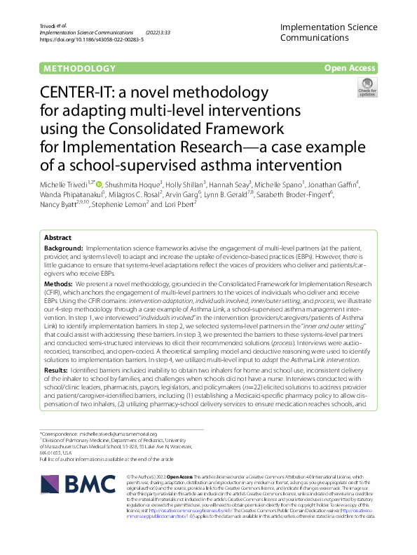 (PDF) CENTER-IT: a novel methodology for adapting multi-level ...