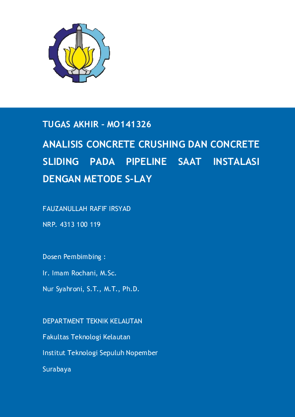 (PDF) Analisis Concrete Crushing dan Concrete Sliding Pada Pipeline ...