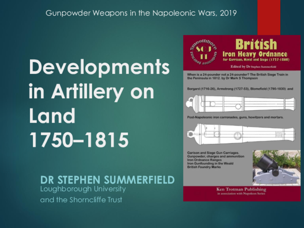 (PDF) Developments in Artillery on Land 1750-1815