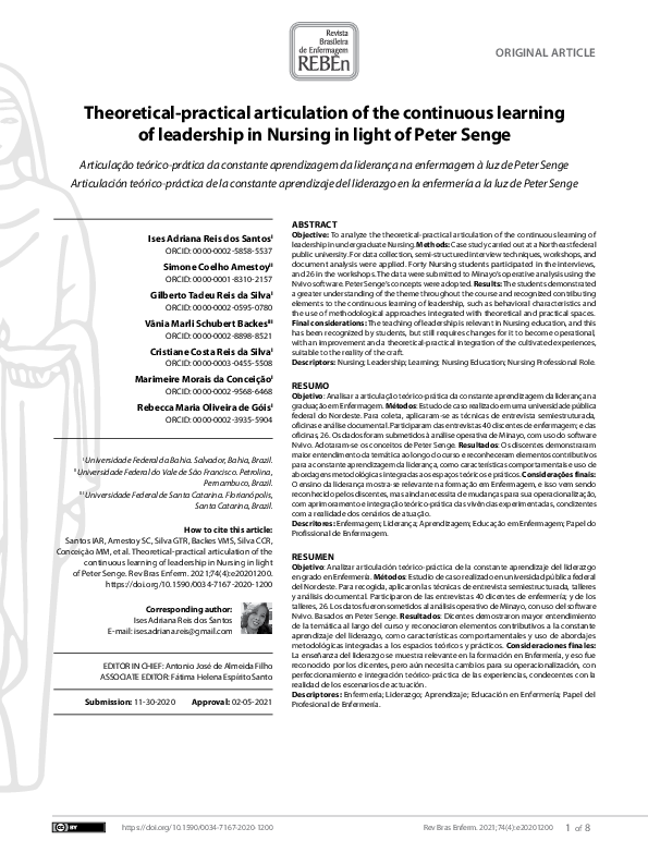 (PDF) Theoretical-practical articulation of the continuous learning of ...