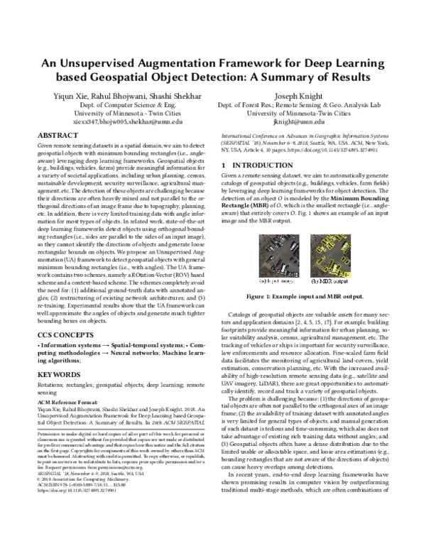 Pdf An Unsupervised Augmentation Framework For Deep Learning Based