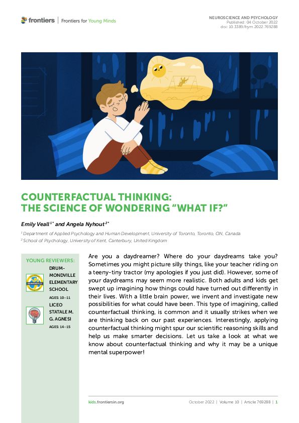 (PDF) Counterfactual Thinking: The Science of Wondering “What If?”