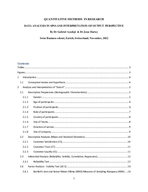(PDF) QUANTITATIVE METHODS IN RESEARCH DATA ANALYSIS IN SPSS AND ...