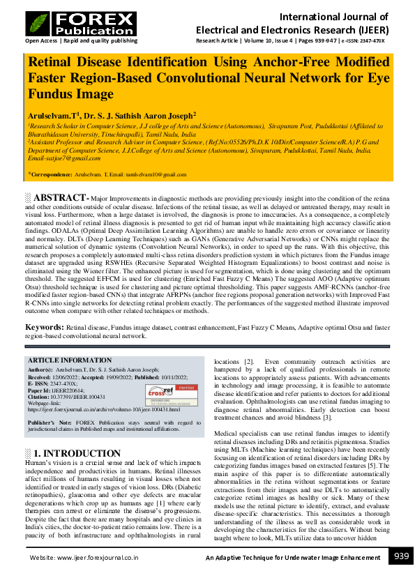 (PDF) Retinal Disease Identification Using Anchor-Free Modified Faster Region-Based ...