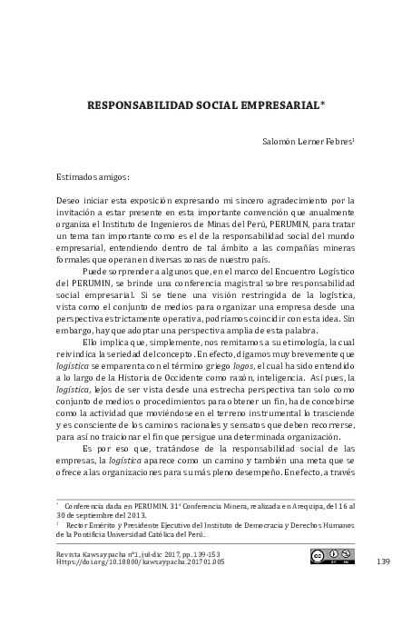 (PDF) Responsabilidad social empresarial