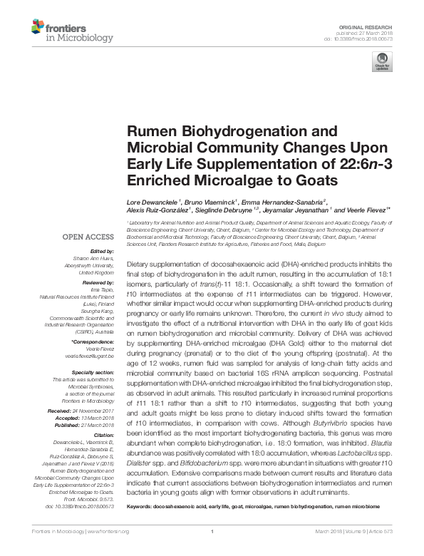 (PDF) {"__content__"=>"Rumen Biohydrogenation and Microbial Community ...