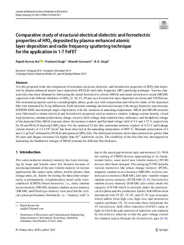 (PDF) Comparative study of structural electrical dielectric and ...