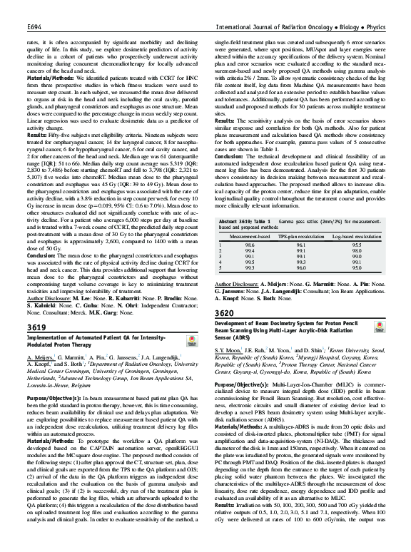 Pdf Implementation Of Automated Patient Qa For Intensity Modulated