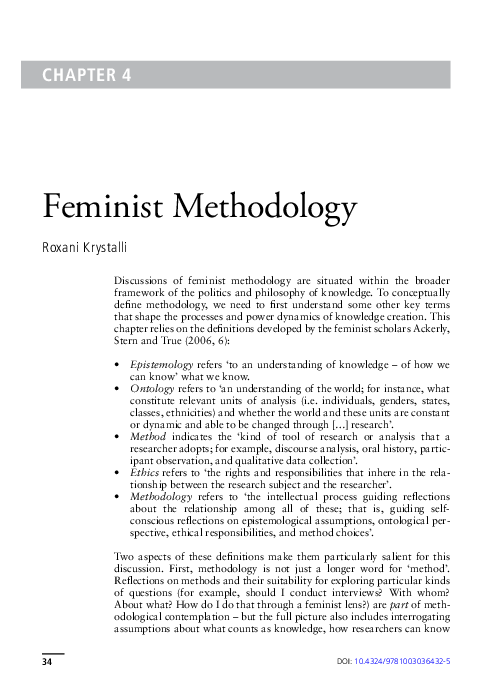 (PDF) Feminist Methodology
