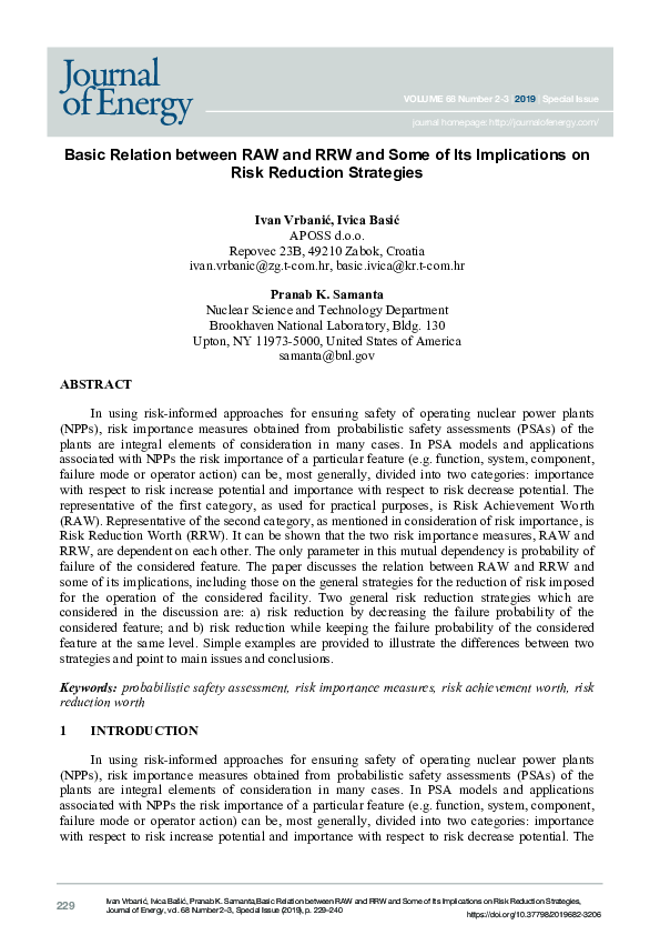 (PDF) Basic Relation between RAW and RRW and Some of Its Implications ...