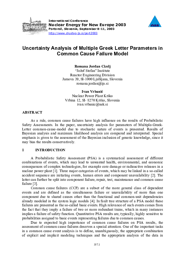 (PDF) Uncertainty Analysis of Multiple Greek Letter Parameters in ...