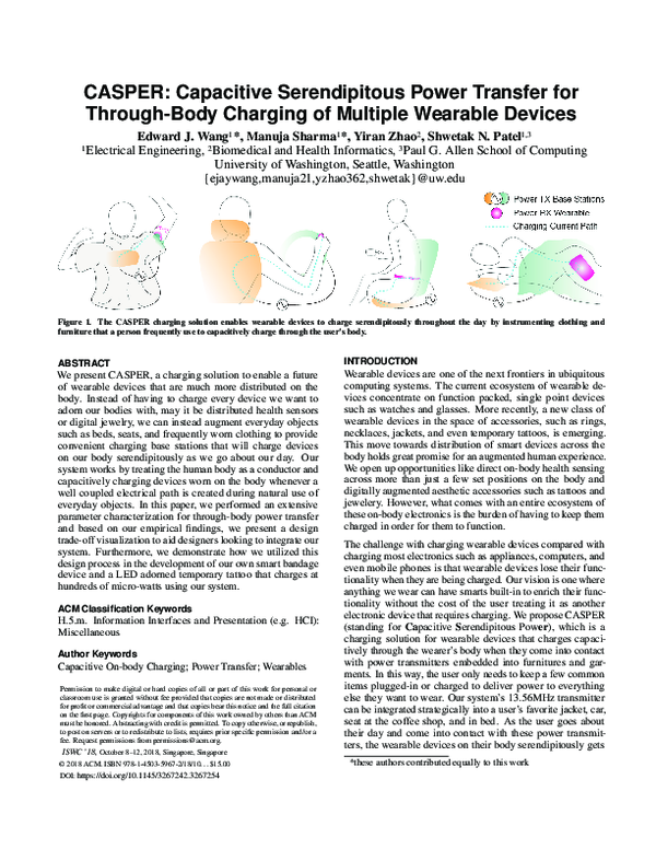 (PDF) CASPER: capacitive serendipitous power transfer for through-body ...