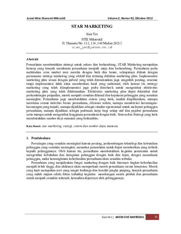 (PDF) Star Marketing